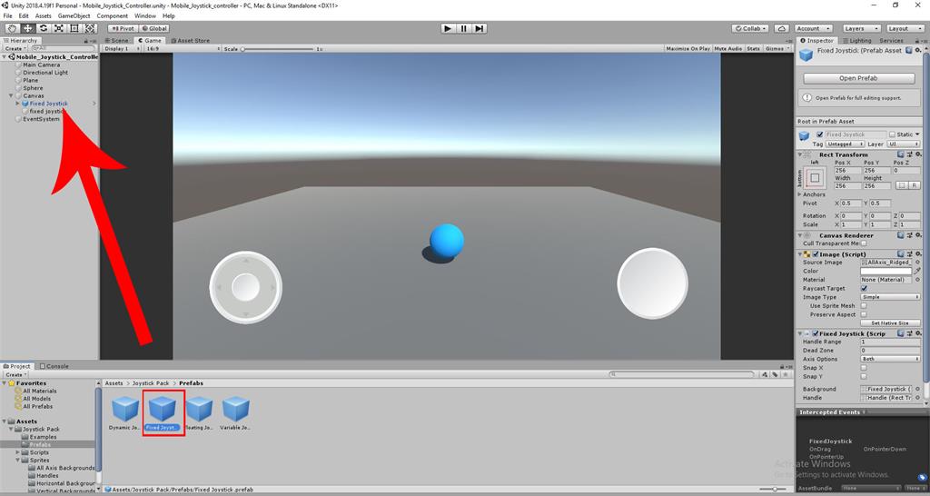 Mobilejoystickcontroller Using C Scripts In Unity 6096